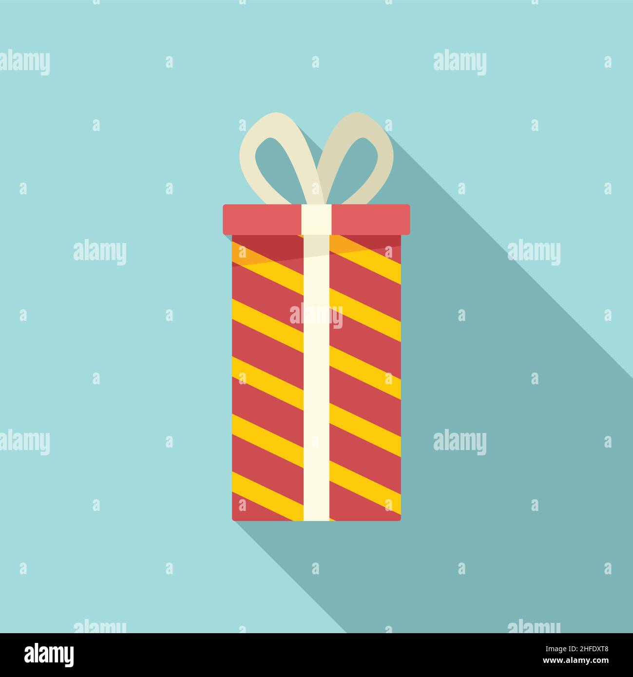 Paper box icon flat vector. Carton parcel. Delivery cardboard Stock ...