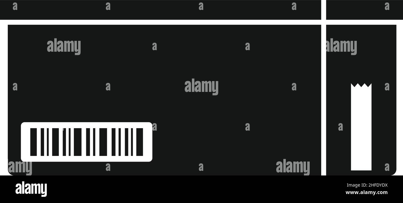 Order box icon simple vector. Delivery package. Parcel paper Stock ...