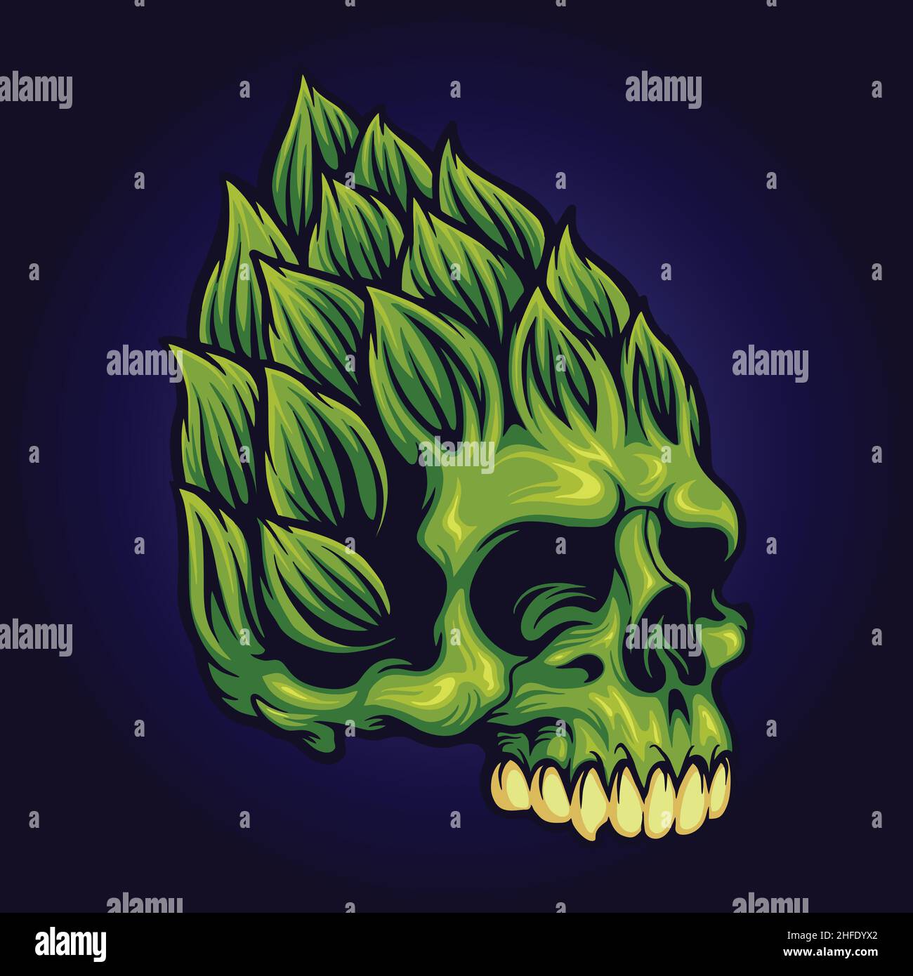 Beer skull Stock Vector Images - Alamy