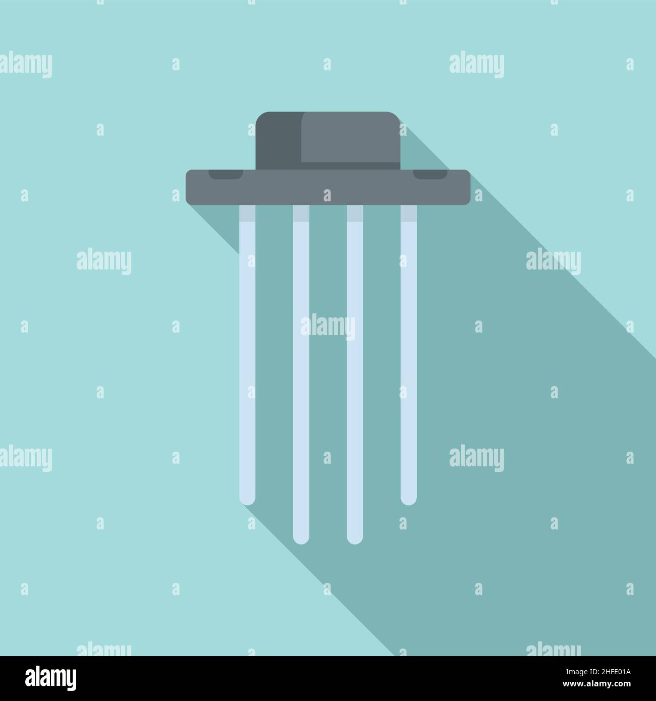 Voltage regulator icon flat vector. Electric stabilizer. Power ...