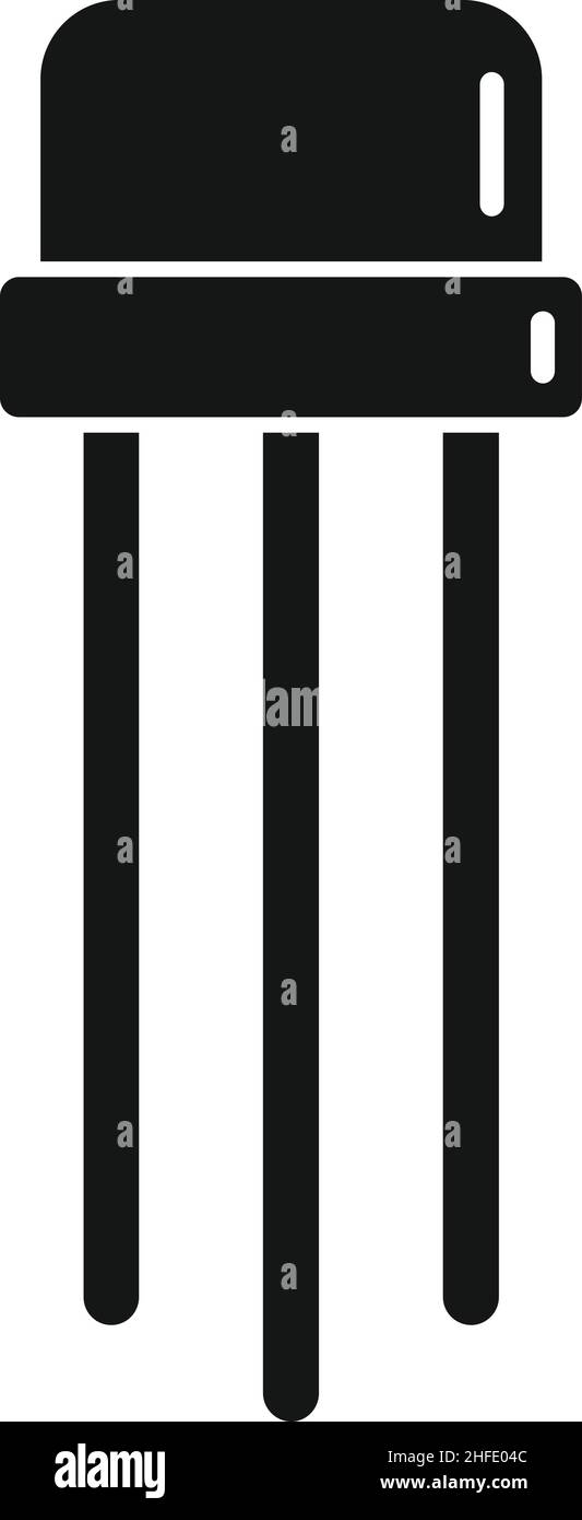 Electric voltage regulator icon simple vector. Power stabilizer. Diode ...