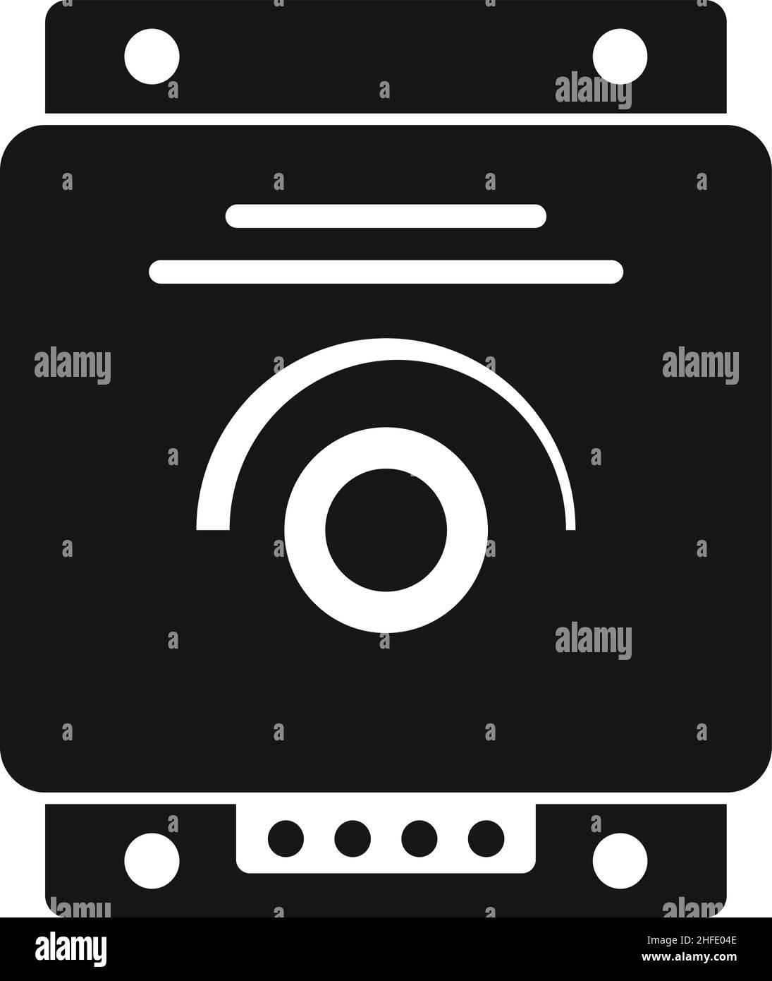 Voltage box icon simple vector. Electric regulator. Power stabilizer ...