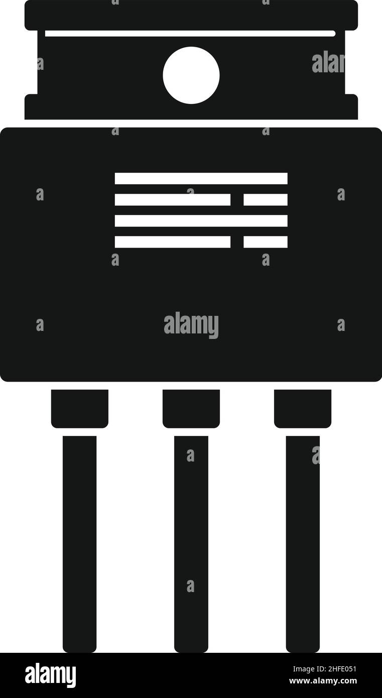 Power voltage regulator icon simple vector. Electric stabilizer. Diode ...
