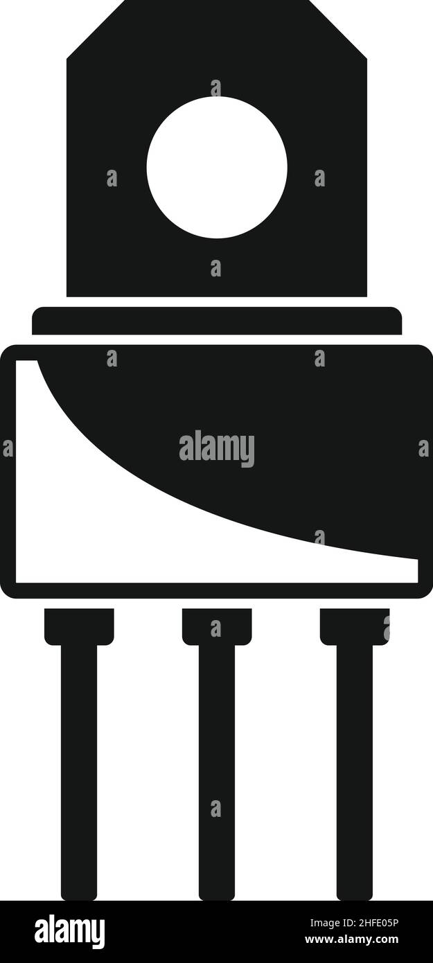 Voltage phototransistor icon simple vector. Electric regulator. Power ...