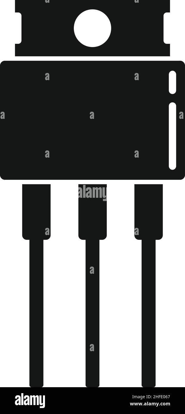 Voltage diode icon simple vector. Electric regulator. Power stabilizer ...
