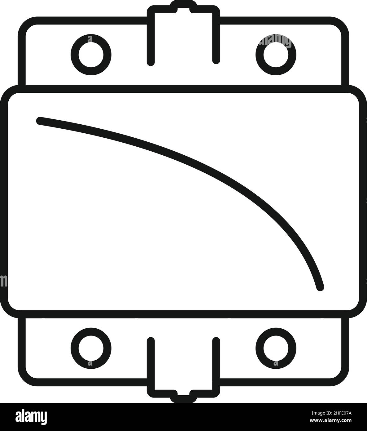 Industry voltage regulator icon outline vector. Power stabilizer ...