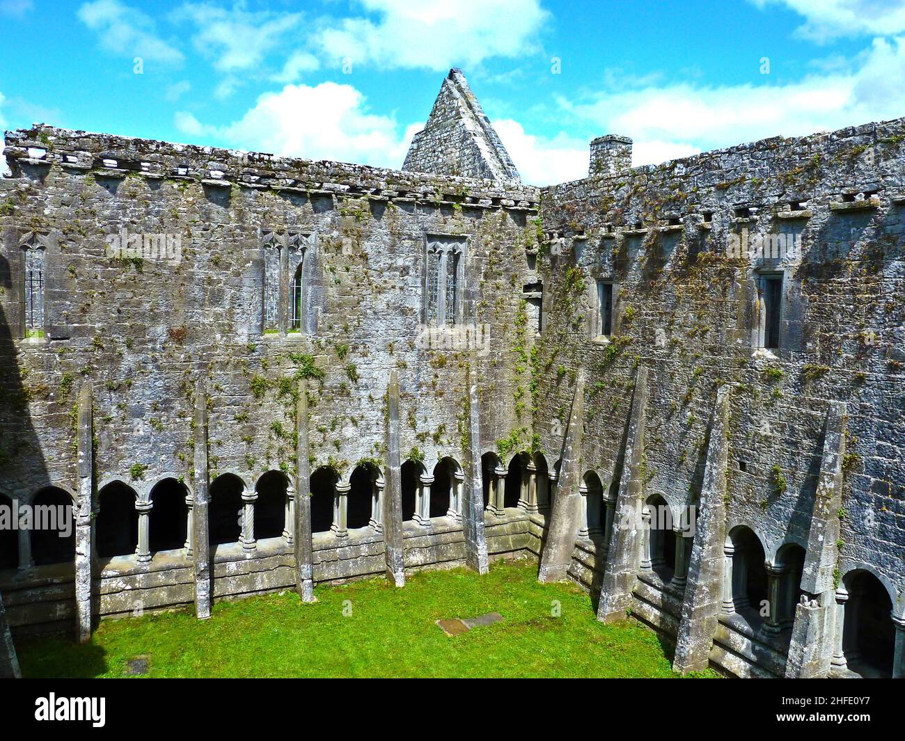 famous Quin Abbey in Ireland from outside Stock Photo - Alamy