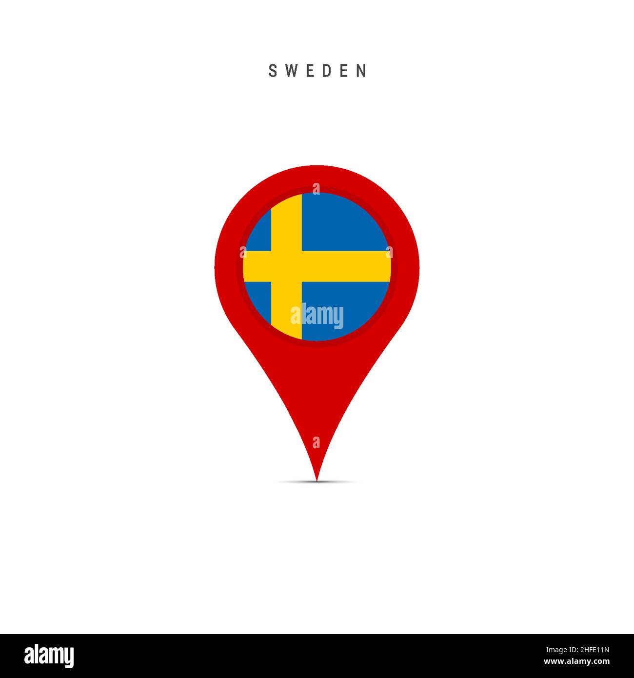 Sweden map pin Stock Vector Images - Alamy