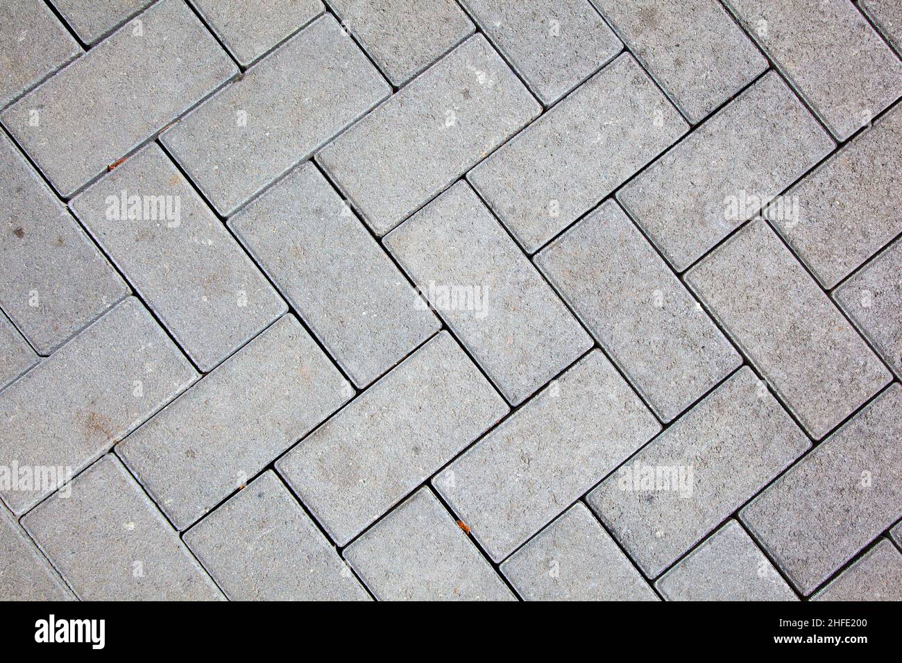 pavement pattern made with cast concrete blocks in grey color Stock ...