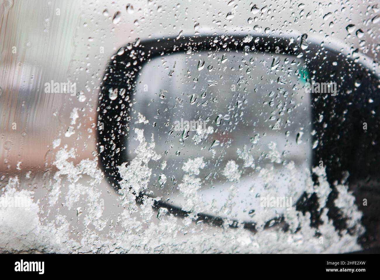 Wet weather car windscreen hi-res stock photography and images - Alamy