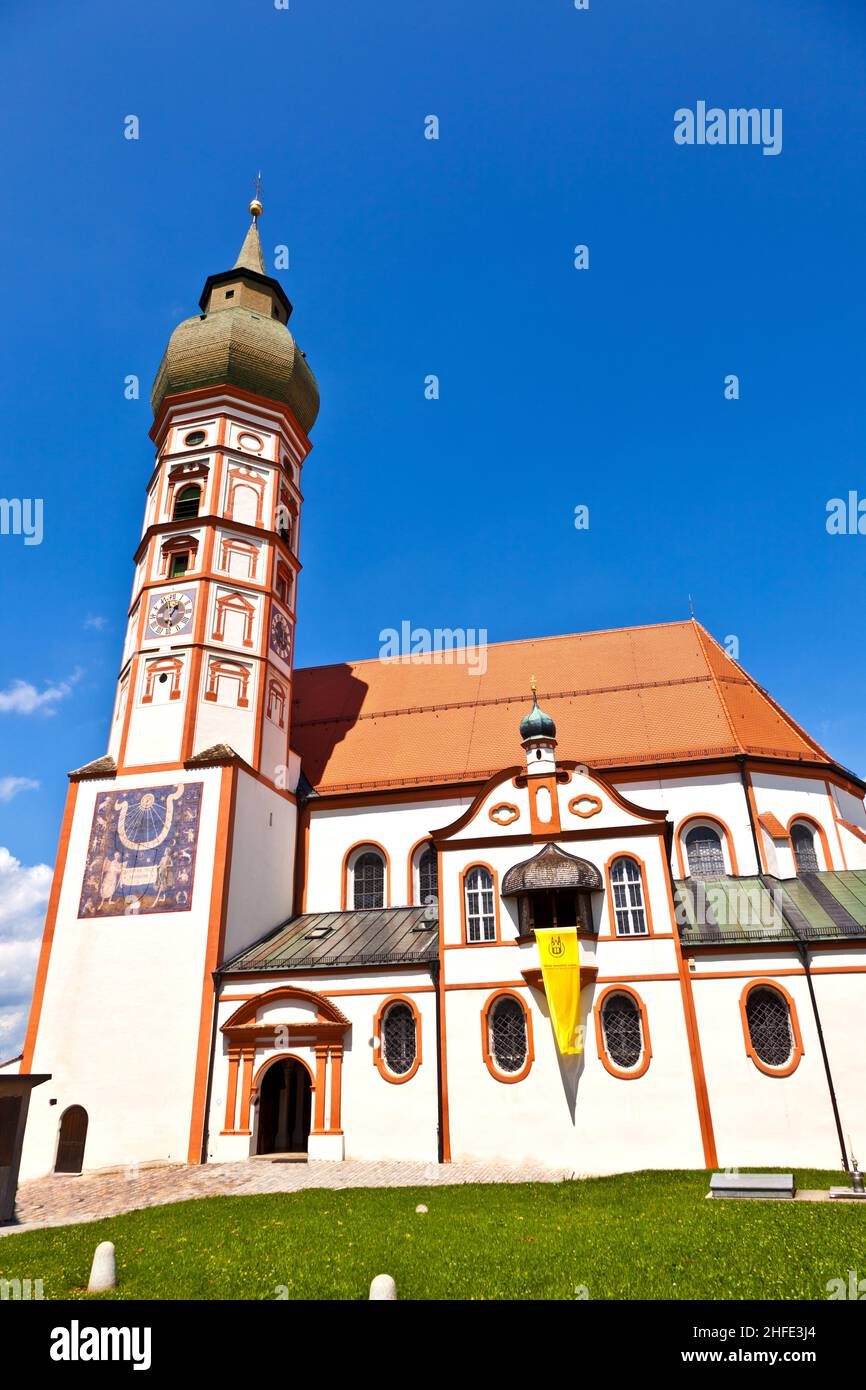 famous cloister of Andechs with brewery in Bavaria Stock Photo - Alamy