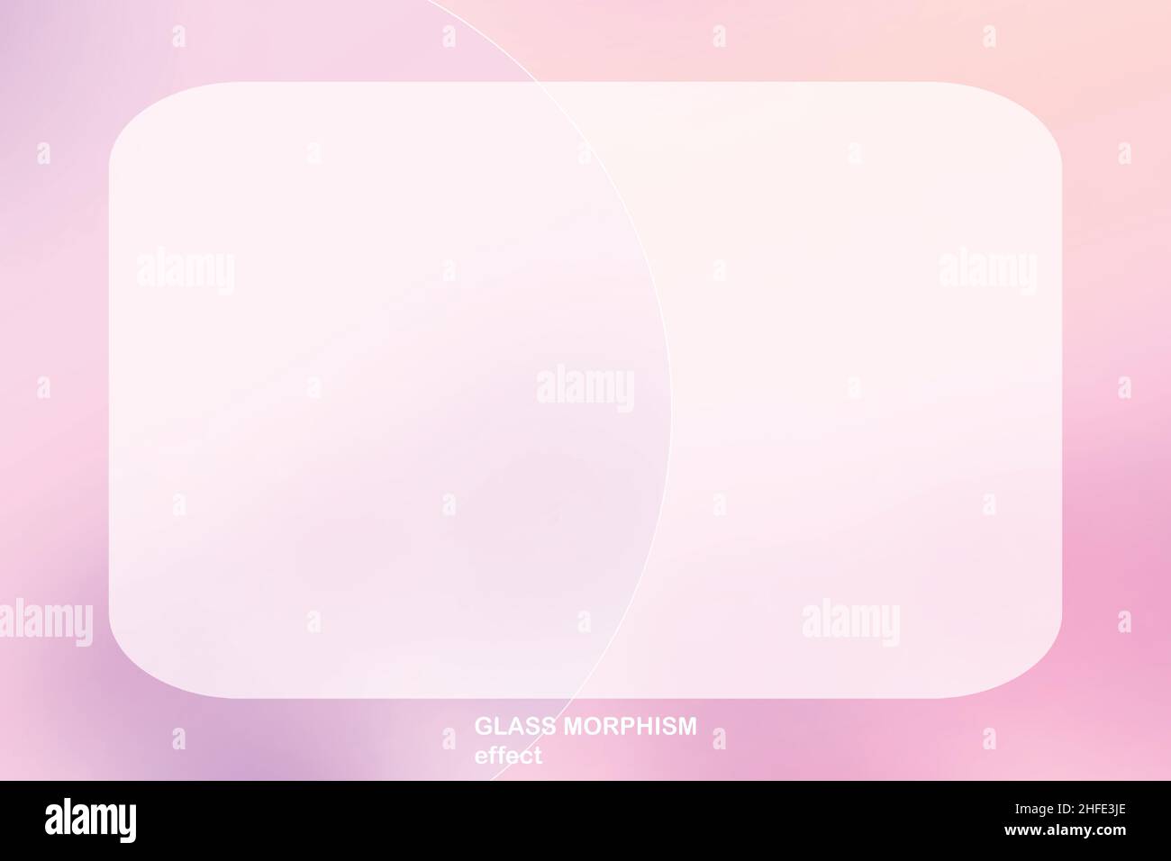 Modern background with glass morphism vector effect. Transparent glass ...