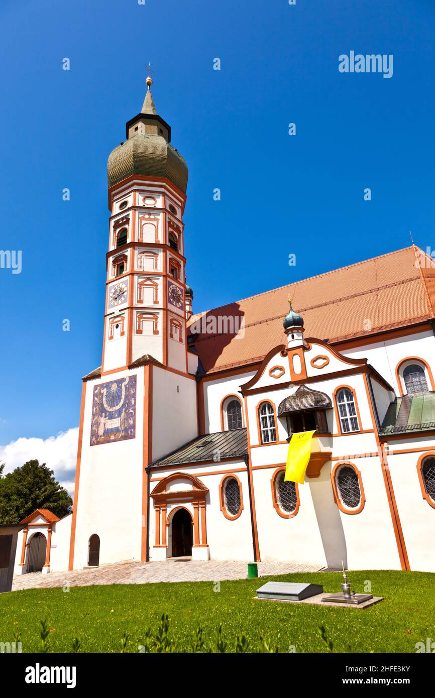 famous cloister of Andechs with brewery in Bavaria Stock Photo - Alamy