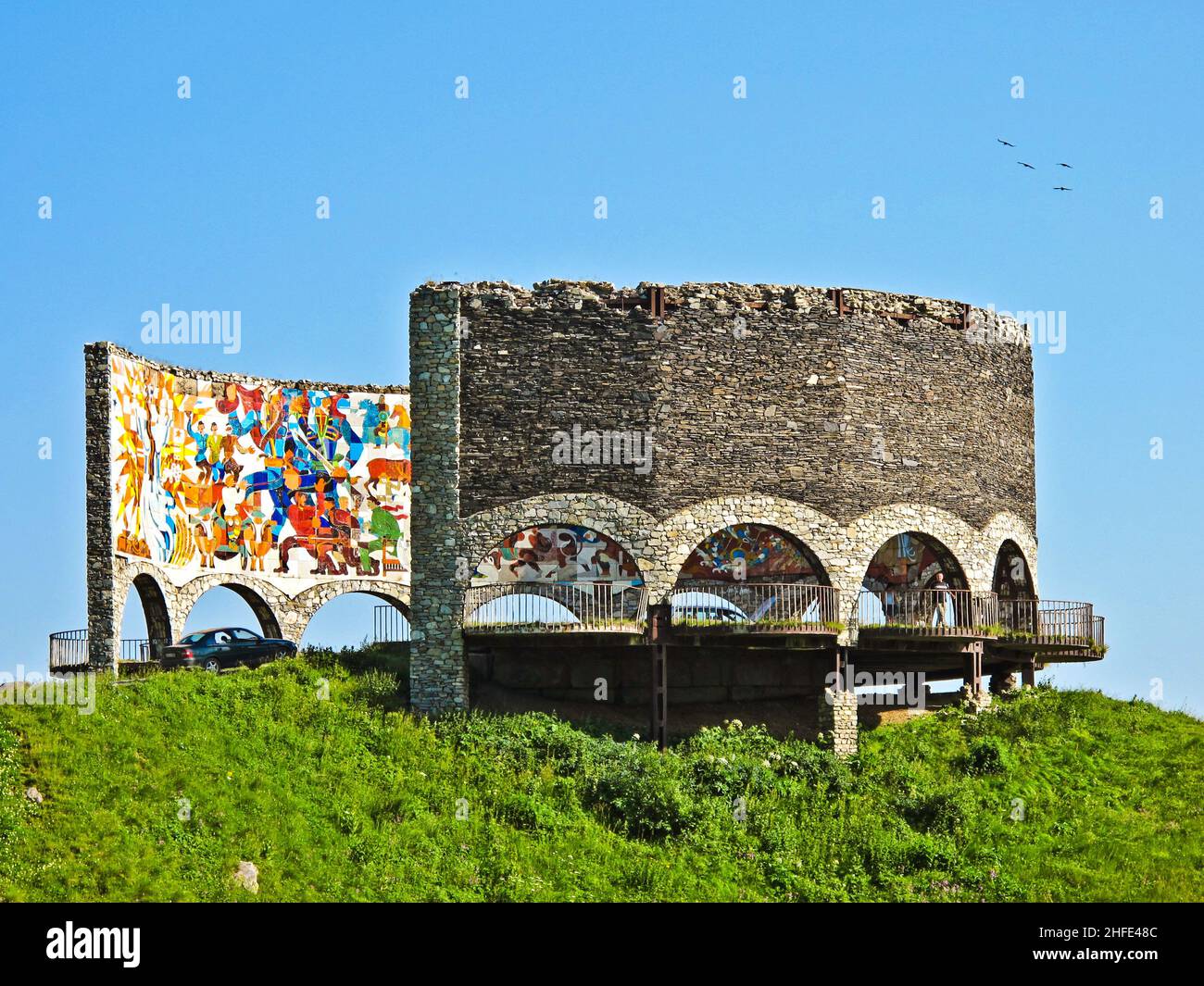 Soviet Monument to Russo-Georgian Friendship Stock Photo - Alamy