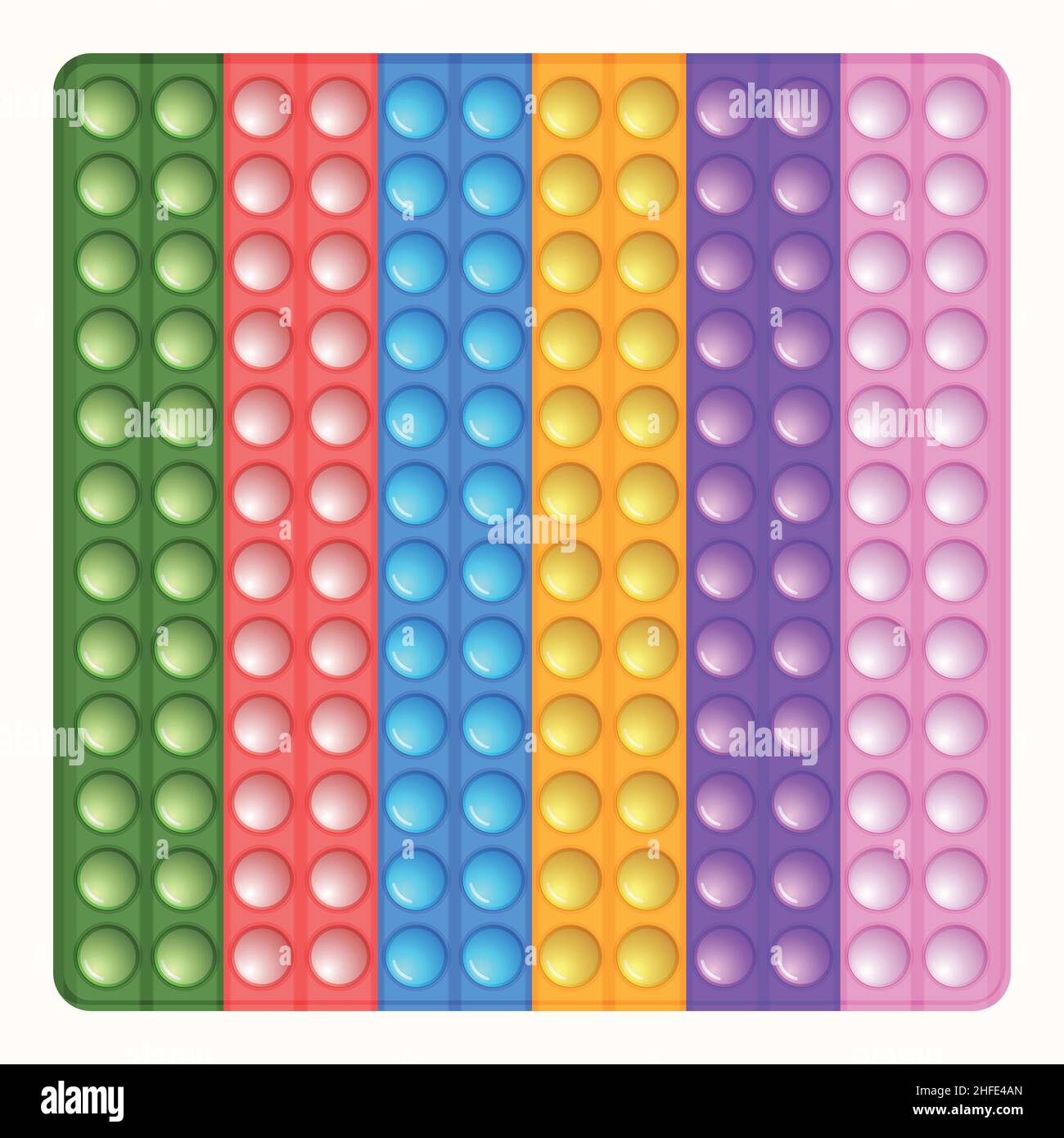 Trendy game pop it, simple dimple. Rainbow fidget toy. Colorful ...