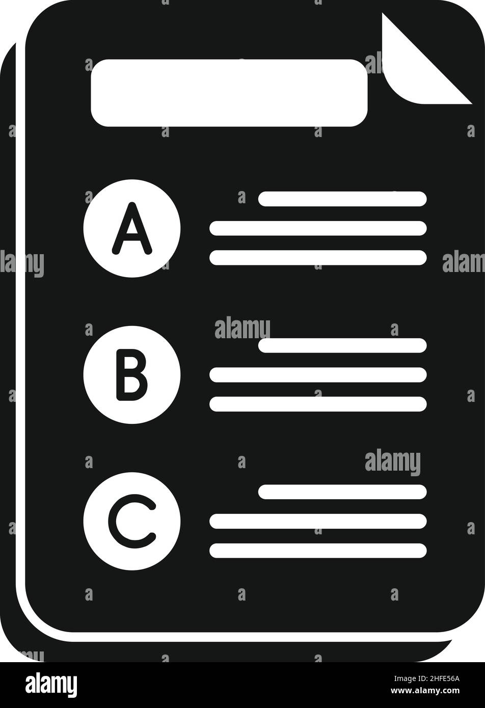 Final exam icon simple vector. Academic study. Work paper Stock Vector ...