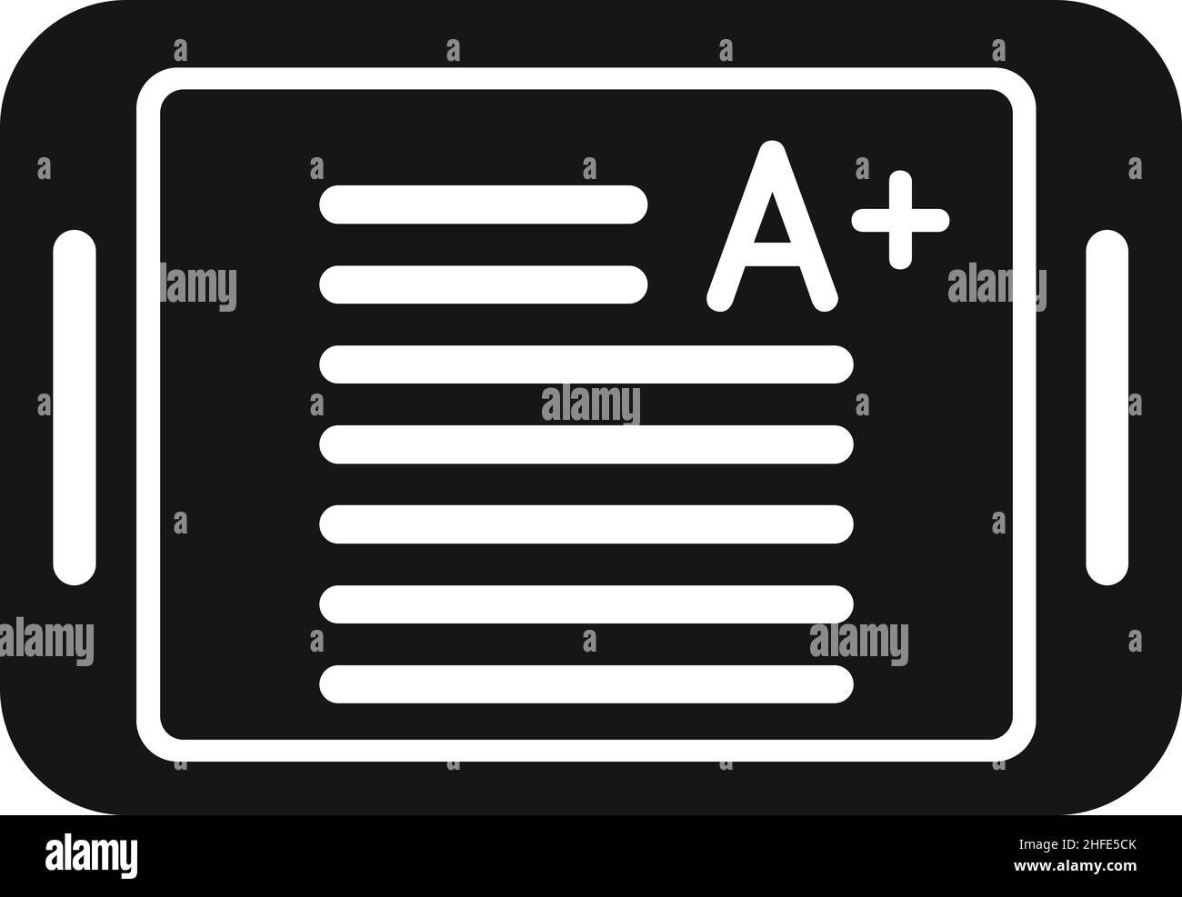 Final exam icon simple vector. Study book. Academic paper Stock Vector ...