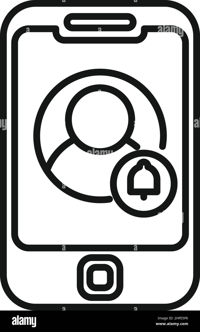 Smartphone subscription icon outline vector. Service model. Business ...