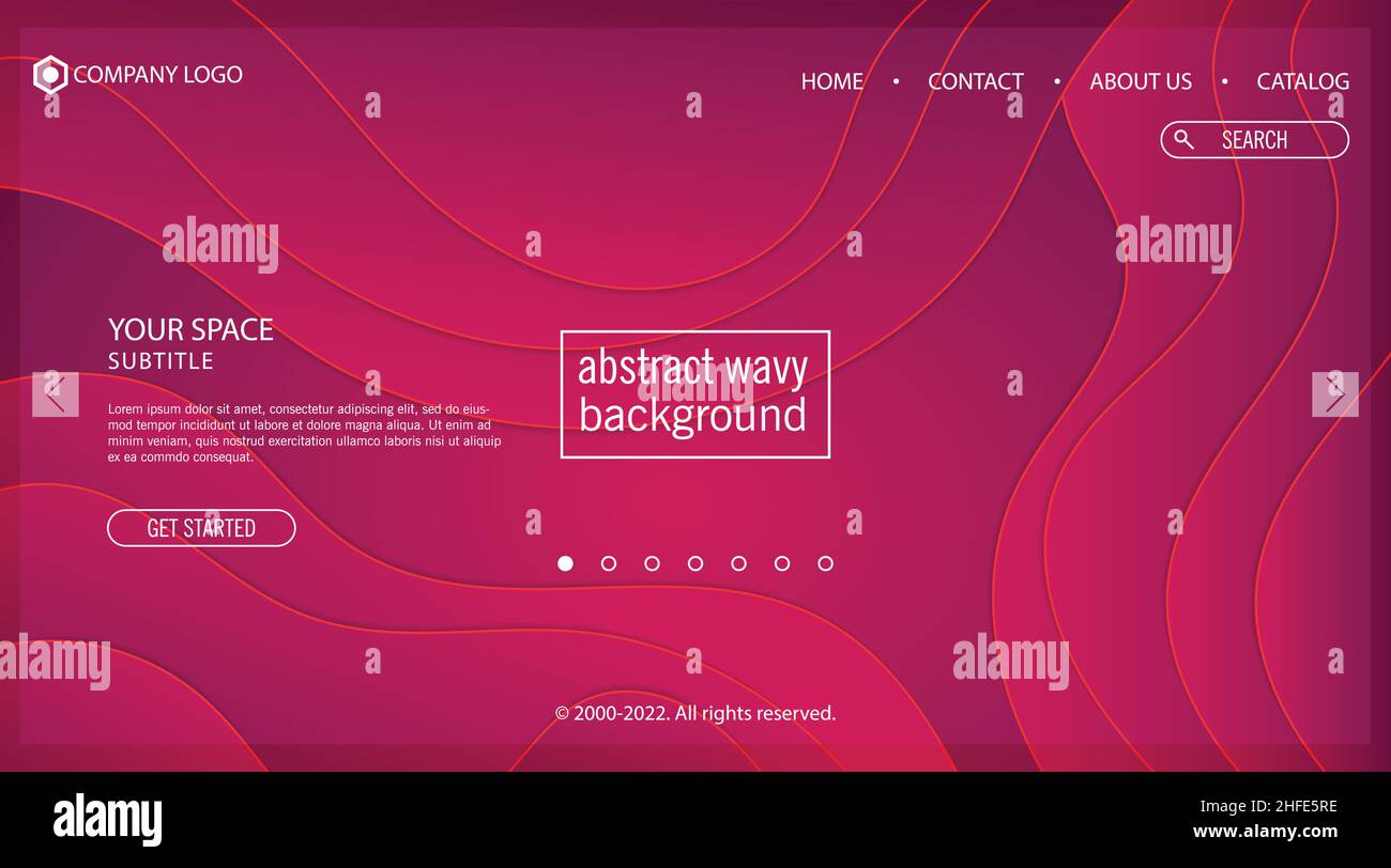 Website Landing Home Page Maroon, Purple, and deep pink abstract trendy ...