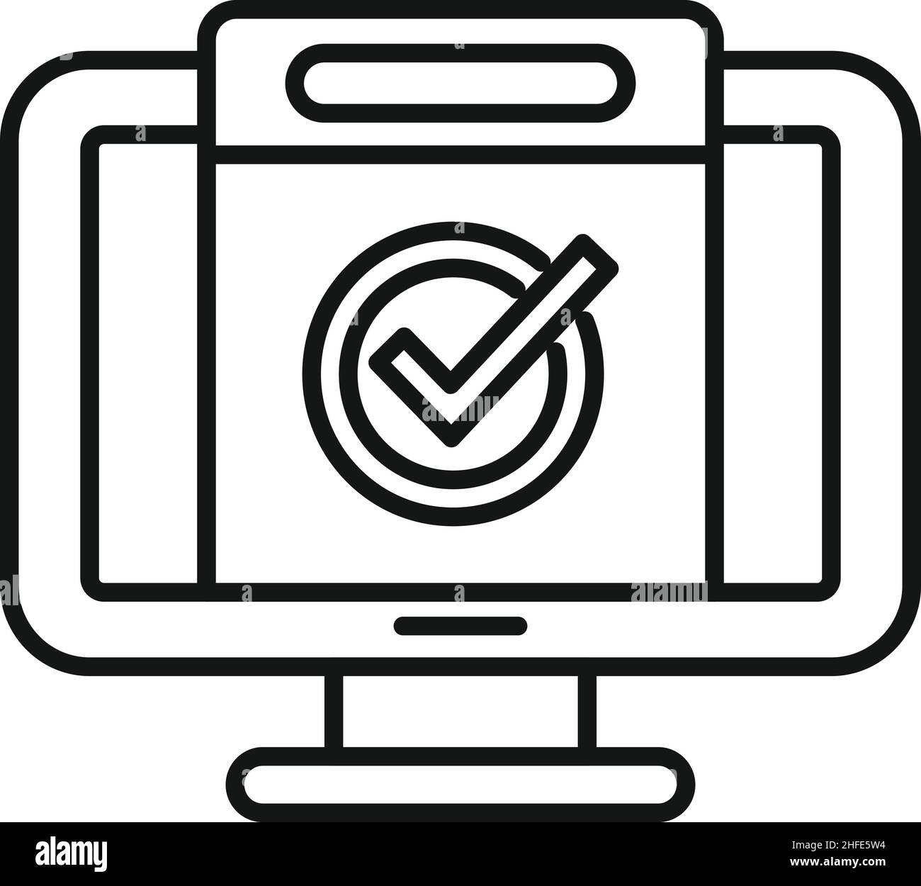 Delivery subscription icon outline vector. Model service. Business plan ...