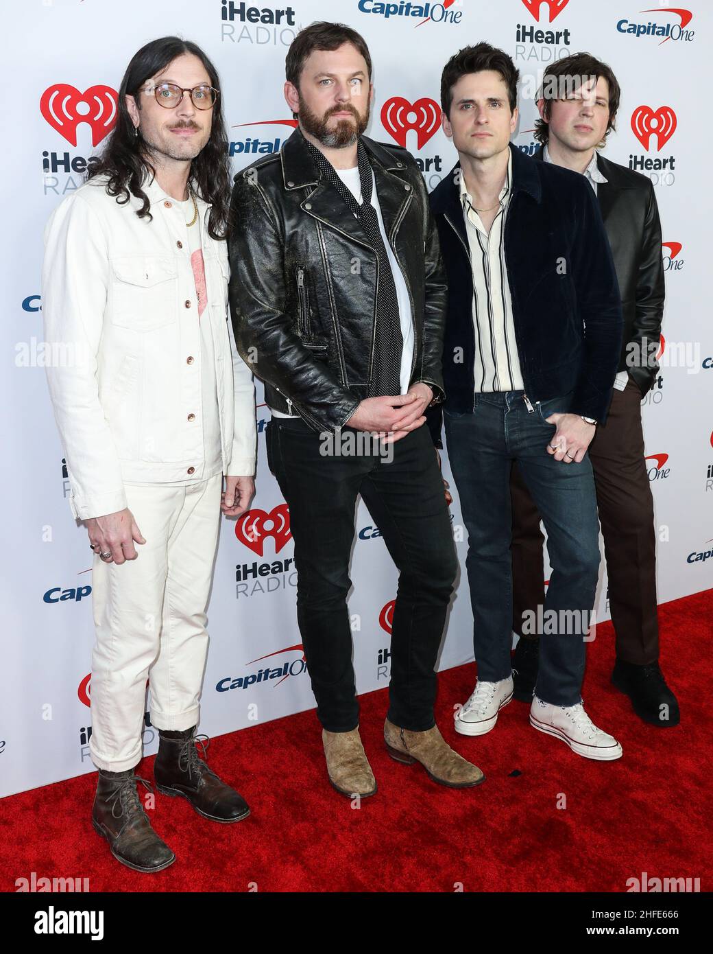 Jared followill and caleb followill of kings of leon hi-res stock ...