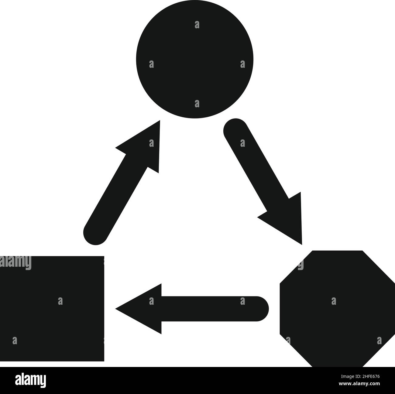 Digital adapt icon simple vector. New leadership. Team change Stock ...