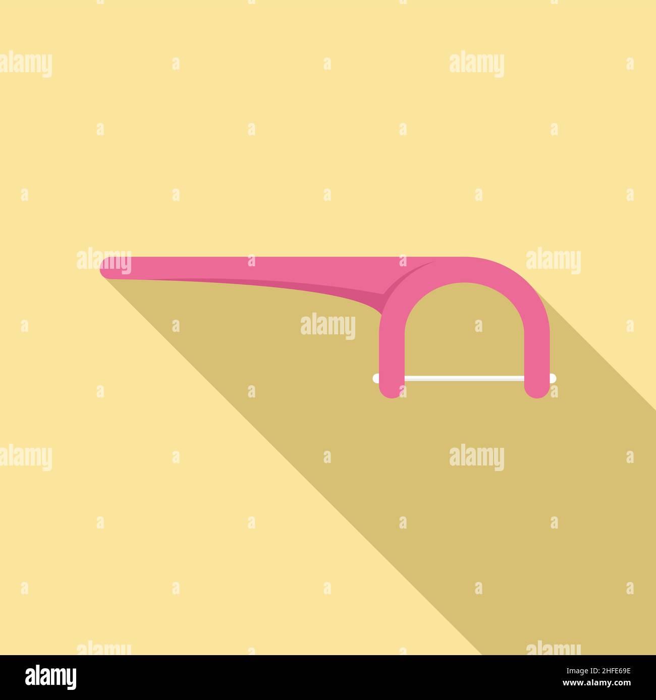 Personal toothpick icon flat vector. Tooth pick. Small dental Stock ...