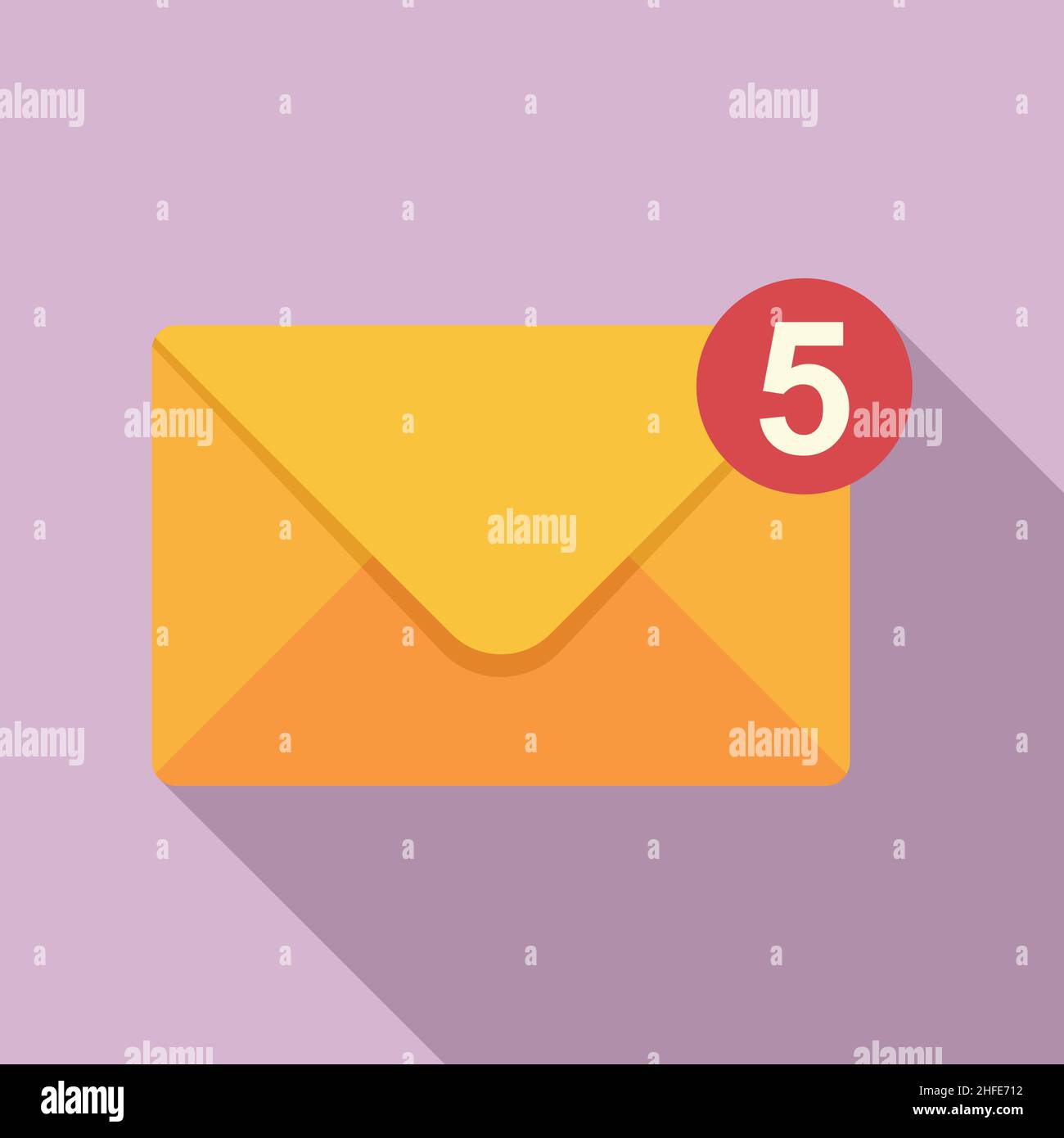 Post envelope icon flat vector. Mail letter. Email open Stock Vector ...