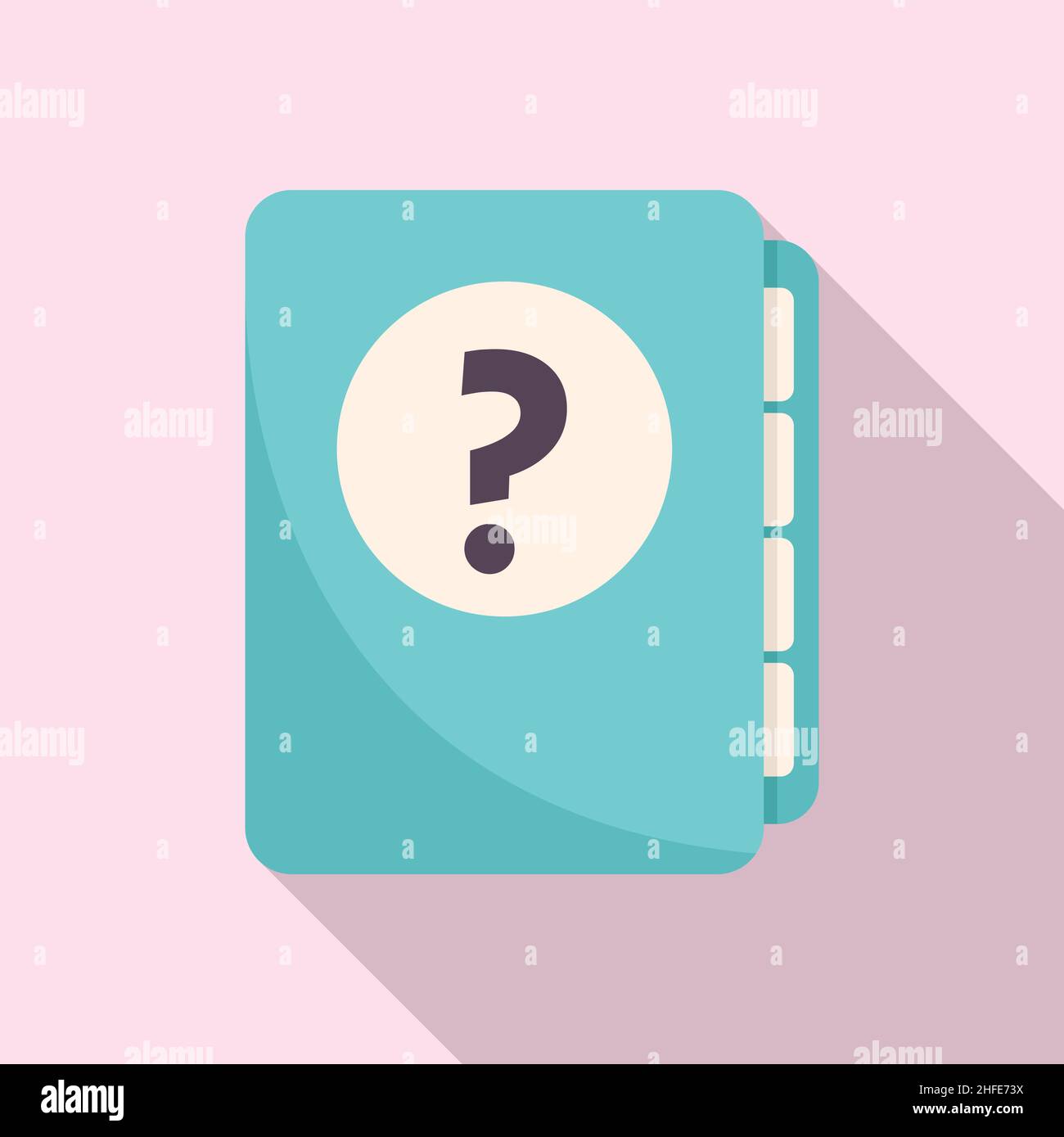 Folder file icon flat vector. Online form. Request document Stock ...