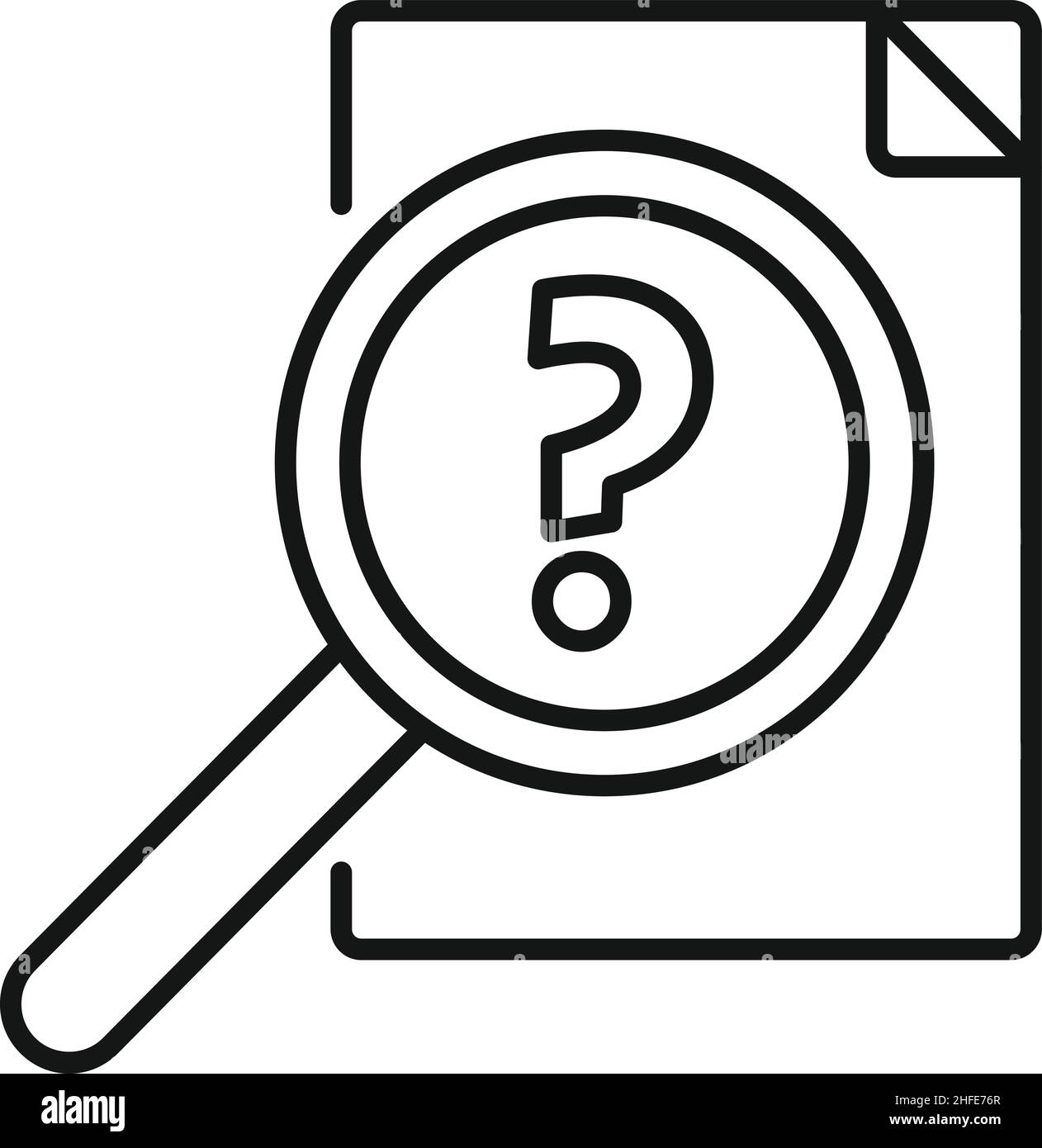 Request document icon outline vector. Online form. Screen service Stock ...