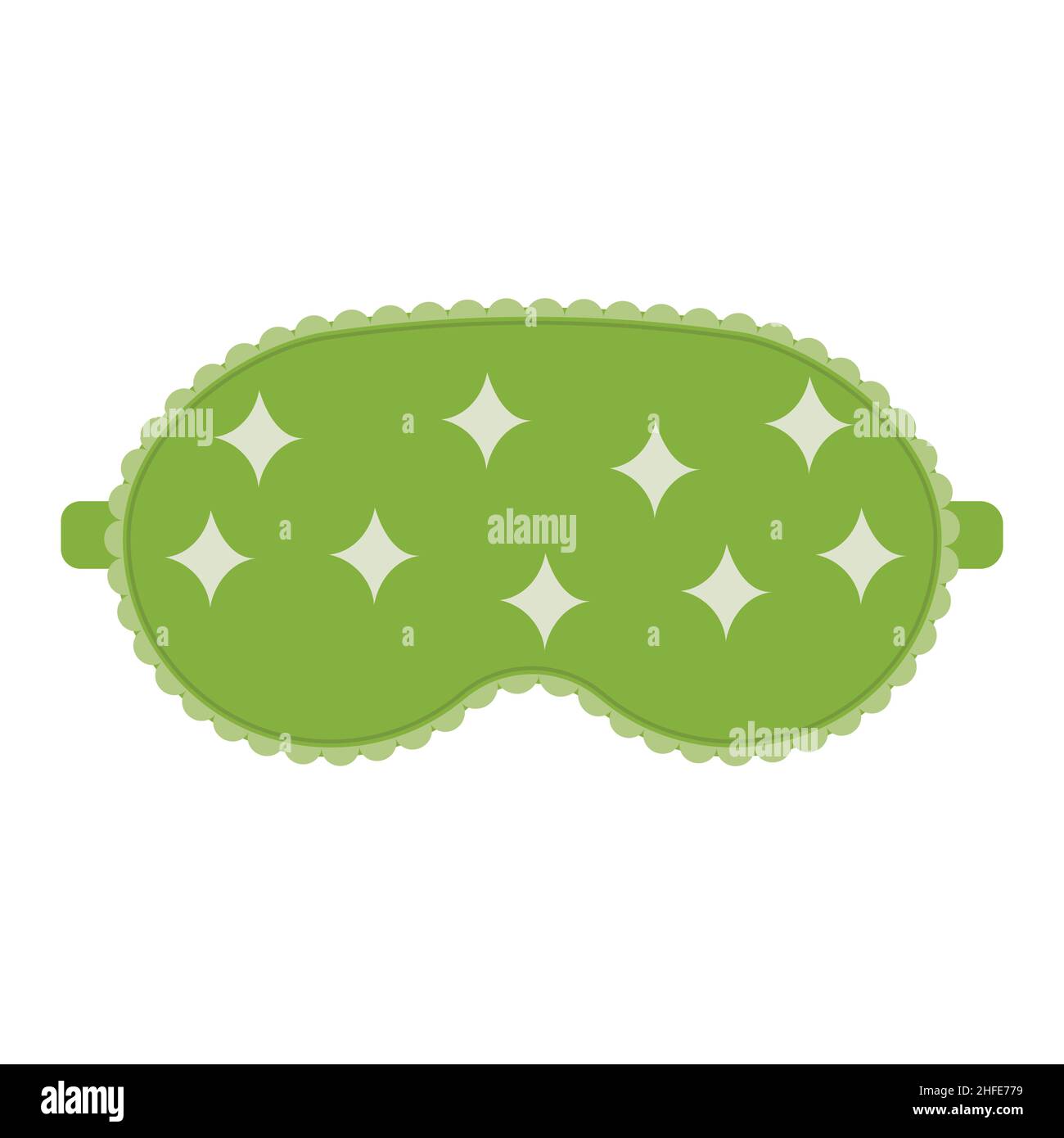 sleep mask with a pattern, color isolated vector illustration Stock ...