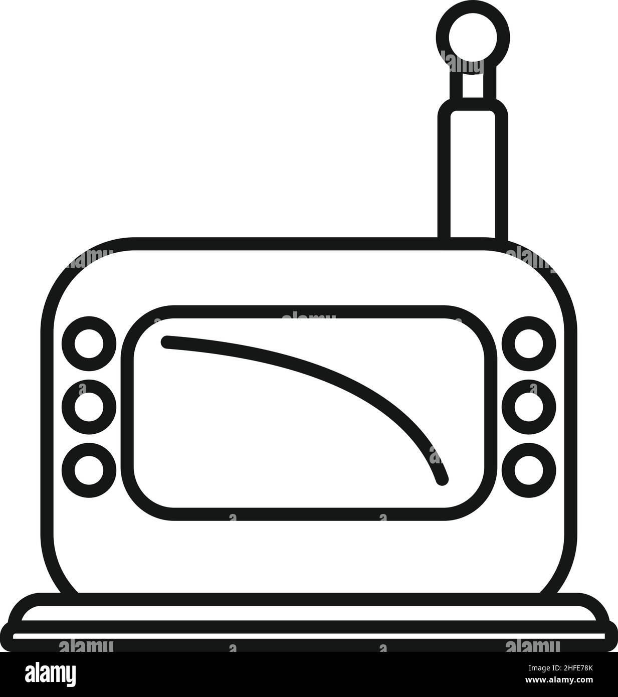 Electronic baby monitor icon outline vector. Infant radio. Neonatal ...