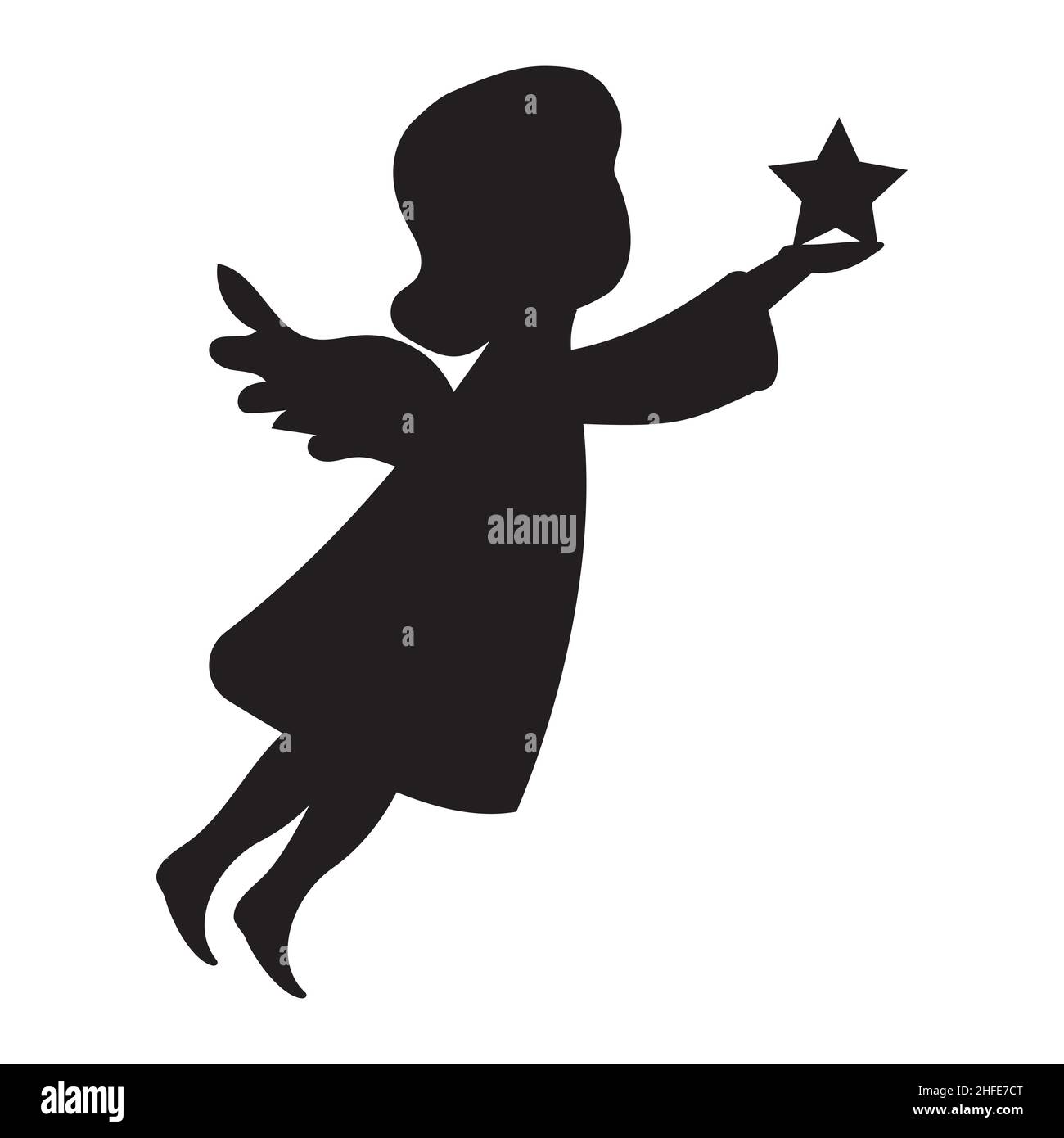 Angel Outline Vector