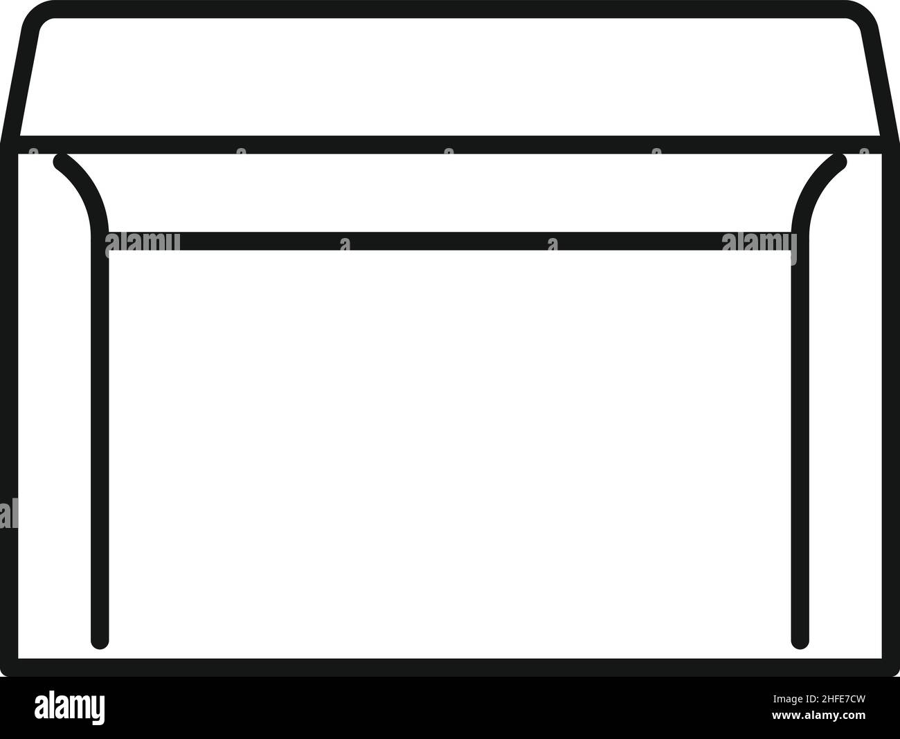 Paper envelope icon outline vector. Mail letter. Email post Stock ...