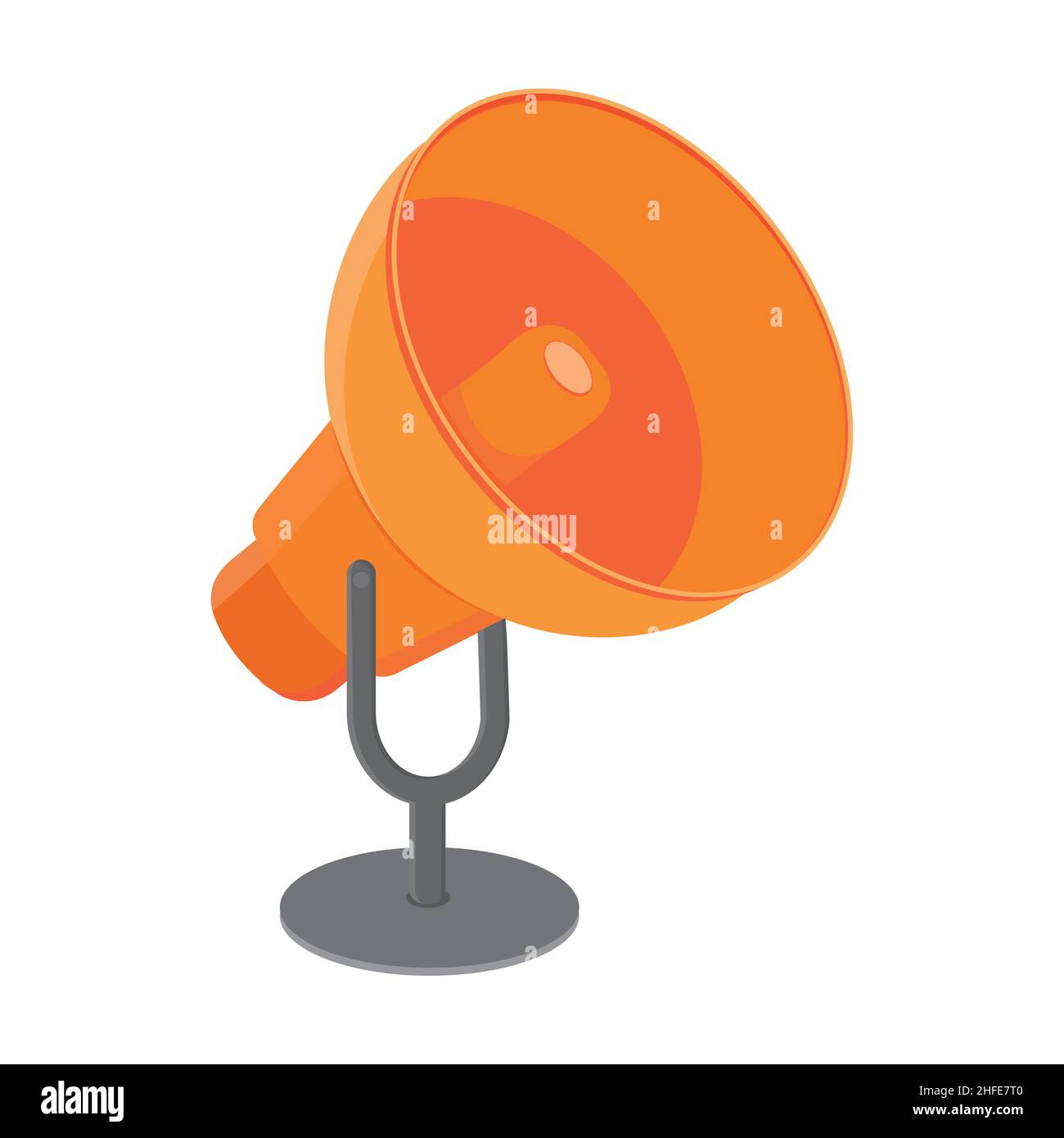 loudspeaker isolated vector color illustration in cartoon style Stock ...
