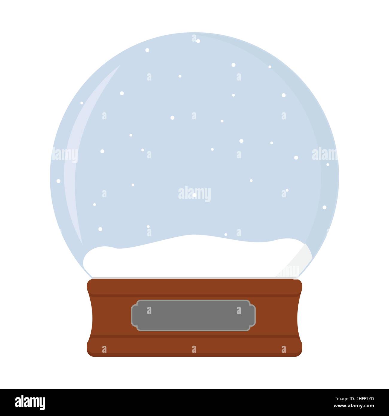 snow decorative ball, isolated vector illustration Stock Vector Image ...