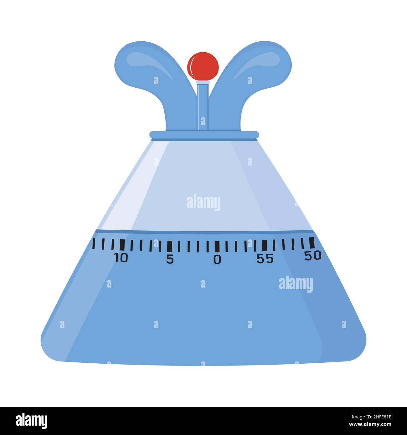 Kitchen timer, color vector isolated illustration Stock Vector Image ...