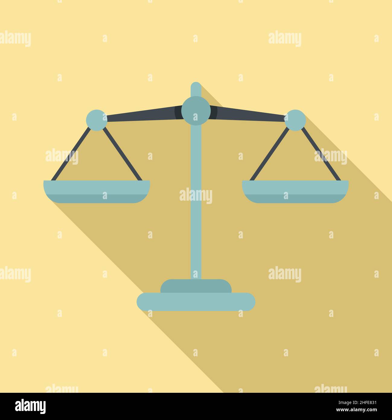 Scales icon flat vector. Comparison balance. Weight compare Stock ...