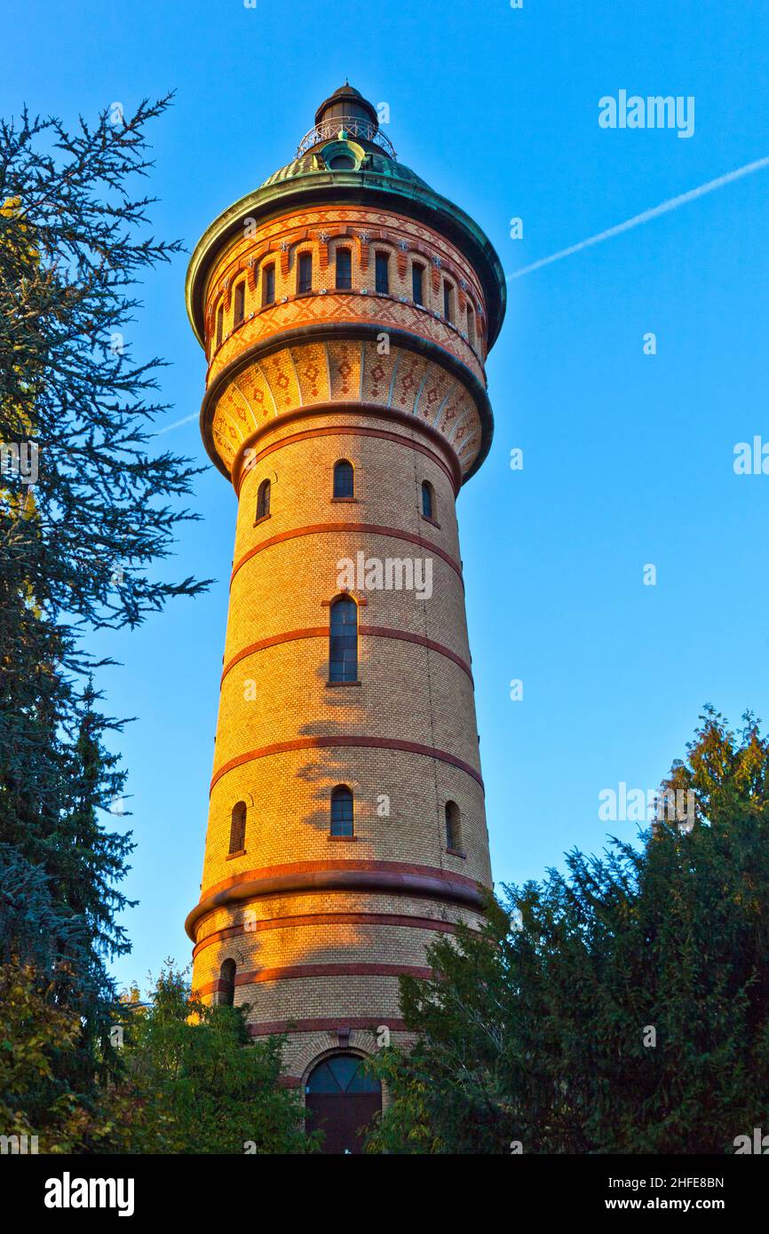 famous water tower in Wiesbaden Biebrich Stock Photo - Alamy