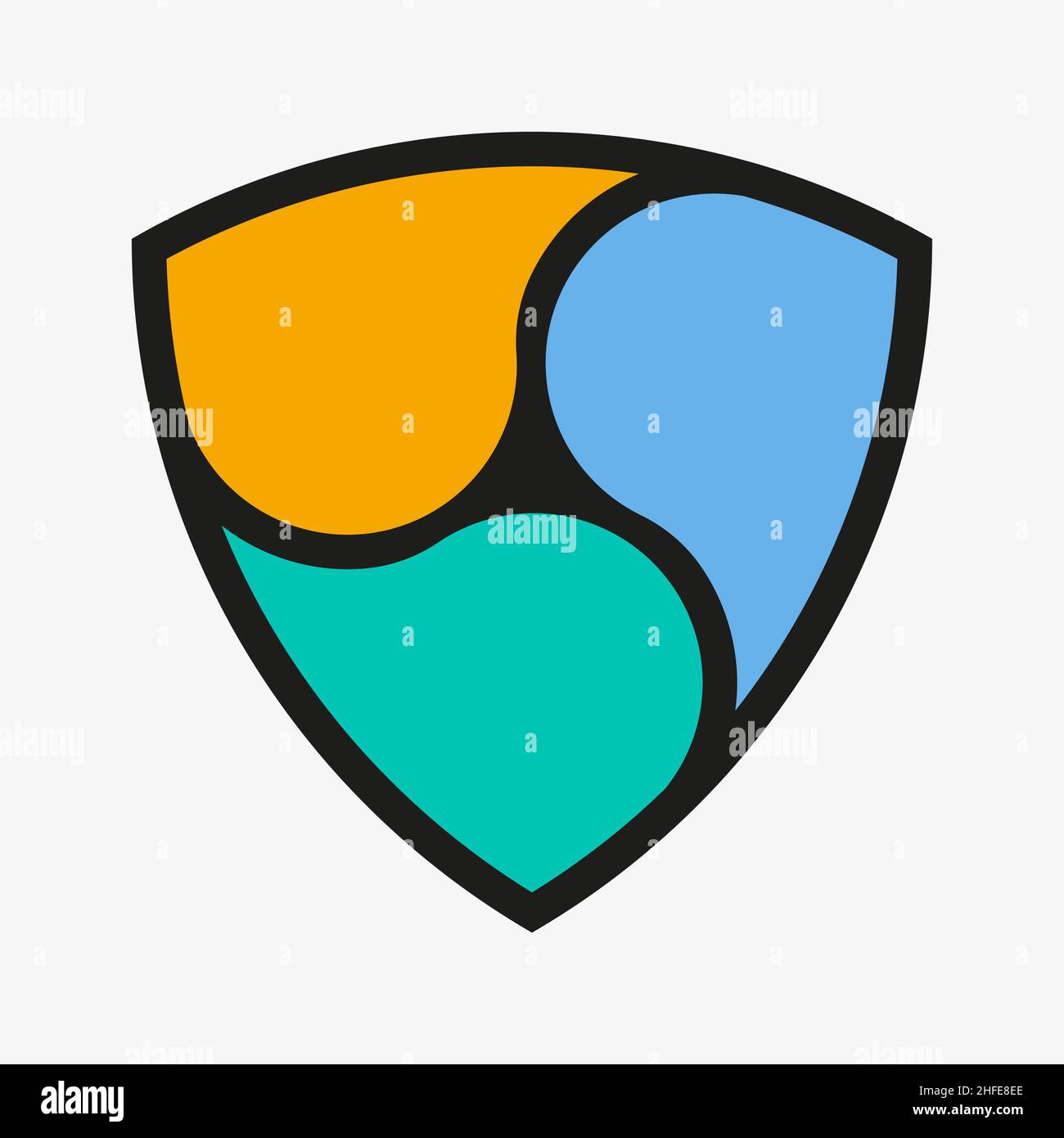 NEM logo. Vector icon. Crypto currency symbol Stock Vector Image & Art ...