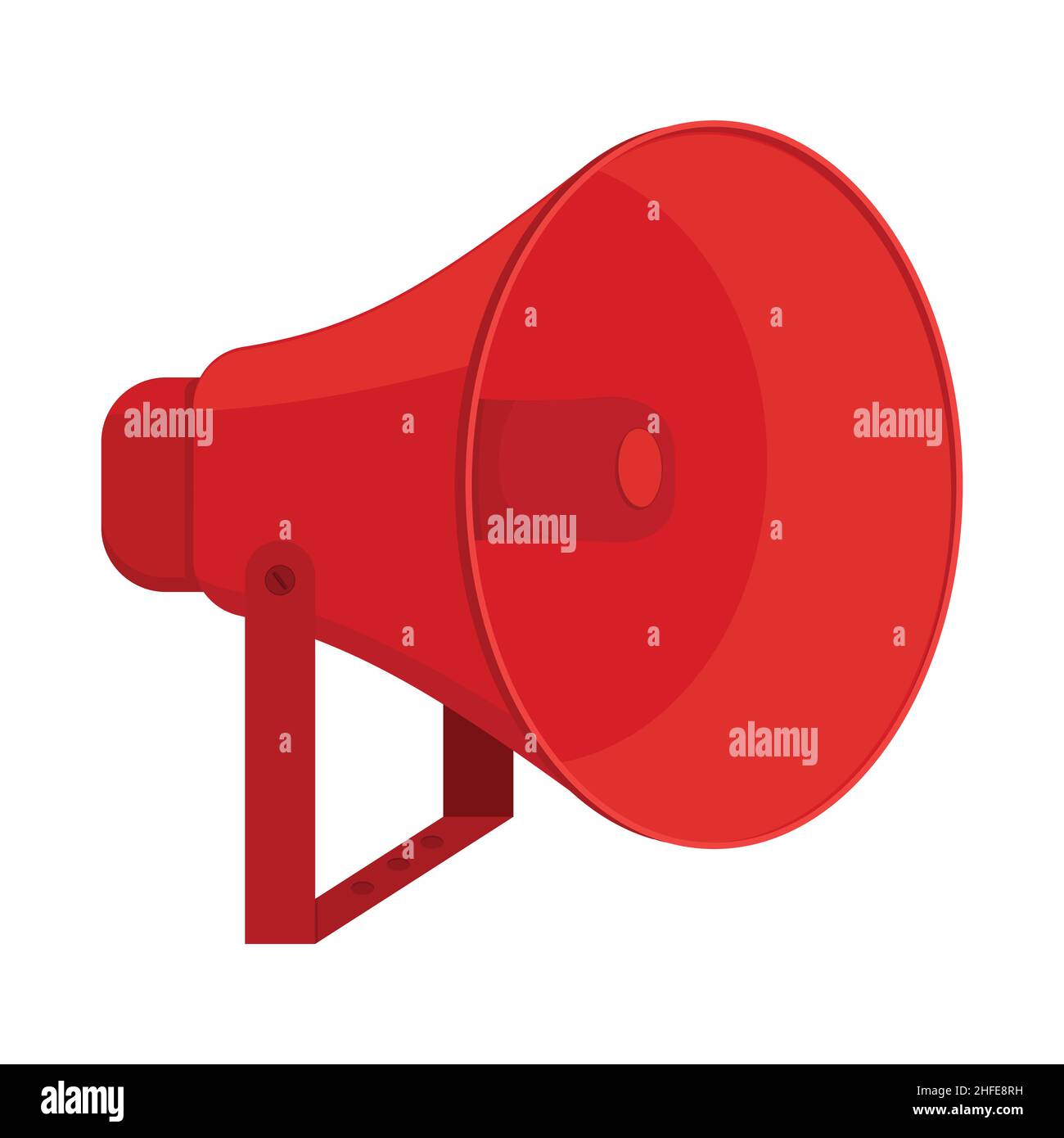 loudspeaker isolated vector color illustration in cartoon style Stock ...