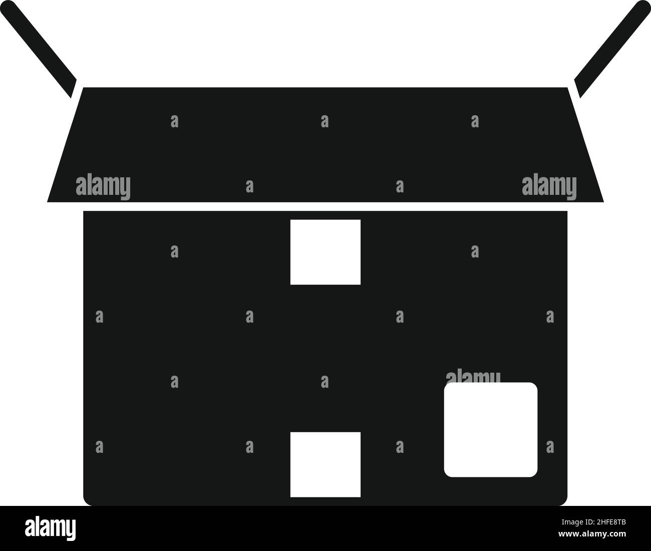Stock box icon simple vector. Carton package. Delivery box Stock Vector ...
