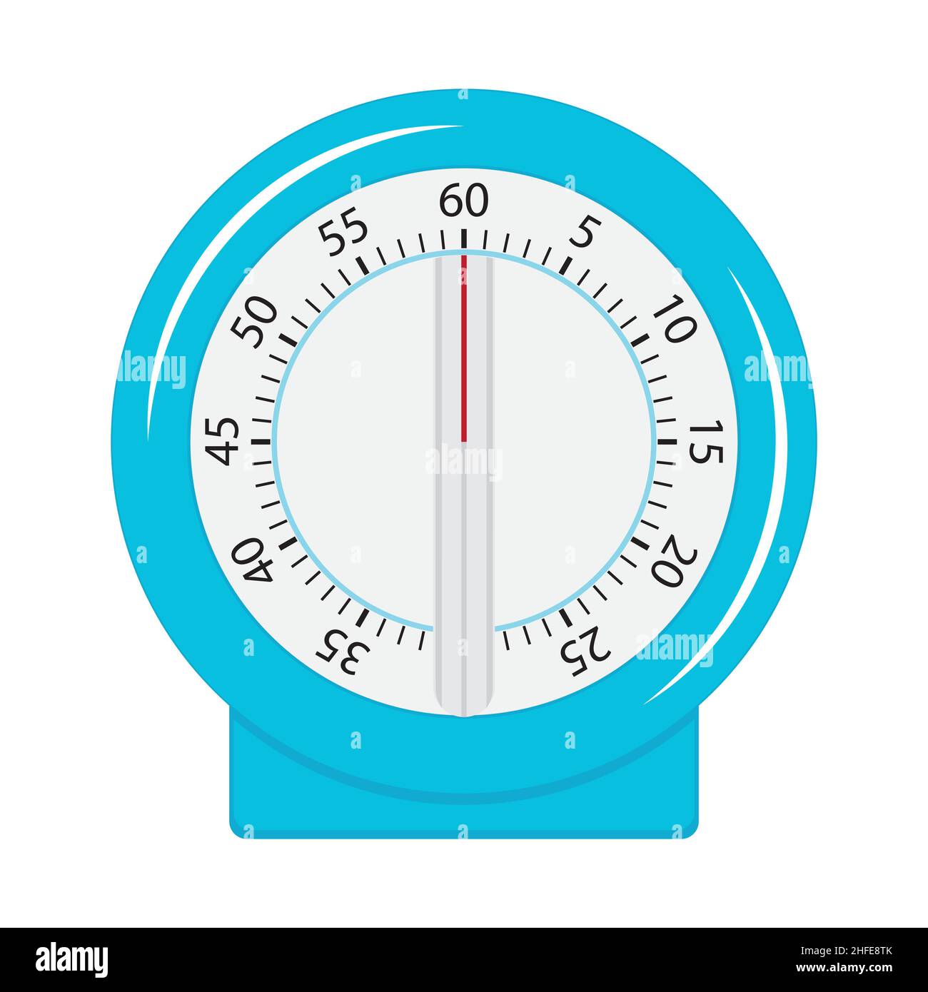 Kitchen timer, color vector isolated illustration Stock Vector Image ...