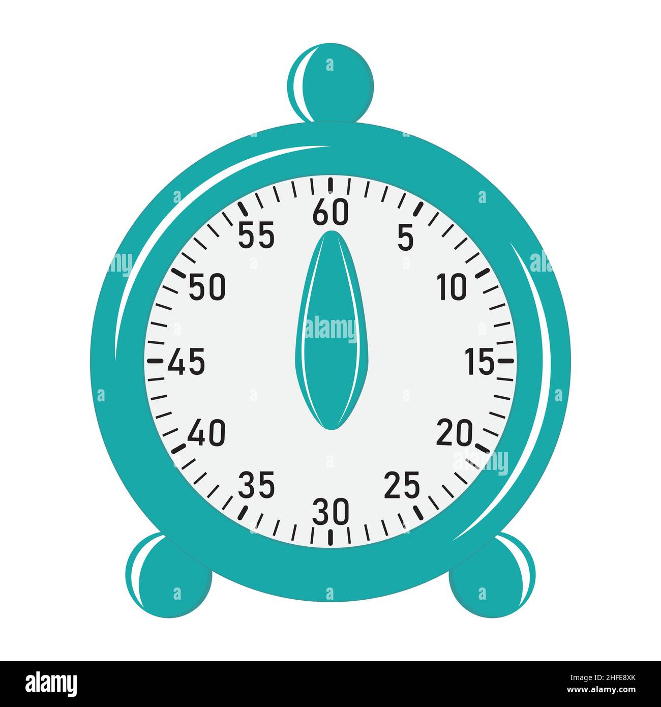 Kitchen timer, color vector isolated illustration Stock Vector Image ...