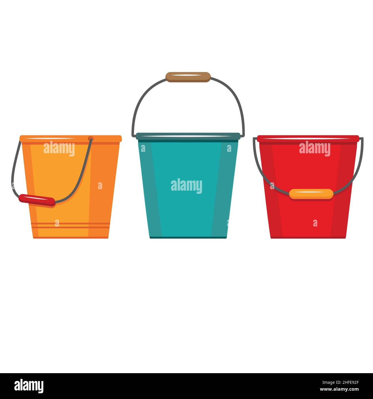 Set of insulated containers for washing and cleaning made of plastic ...