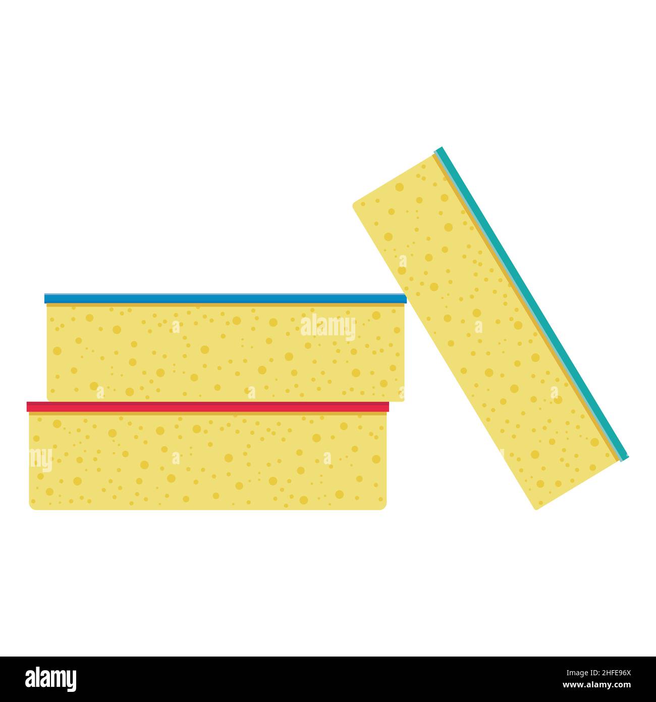 Insulated sponge for washing dishes and cleaning the house, color ...