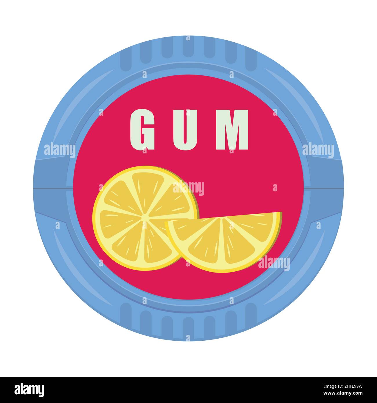gum isolated on a white background, vector illustration Stock Vector ...