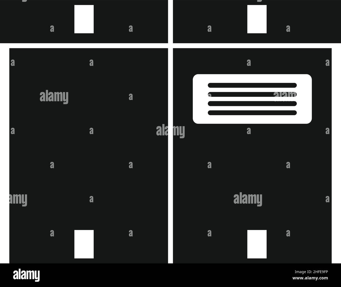 Package box icon simple vector. Delivery parcel. Carton cardboard Stock ...