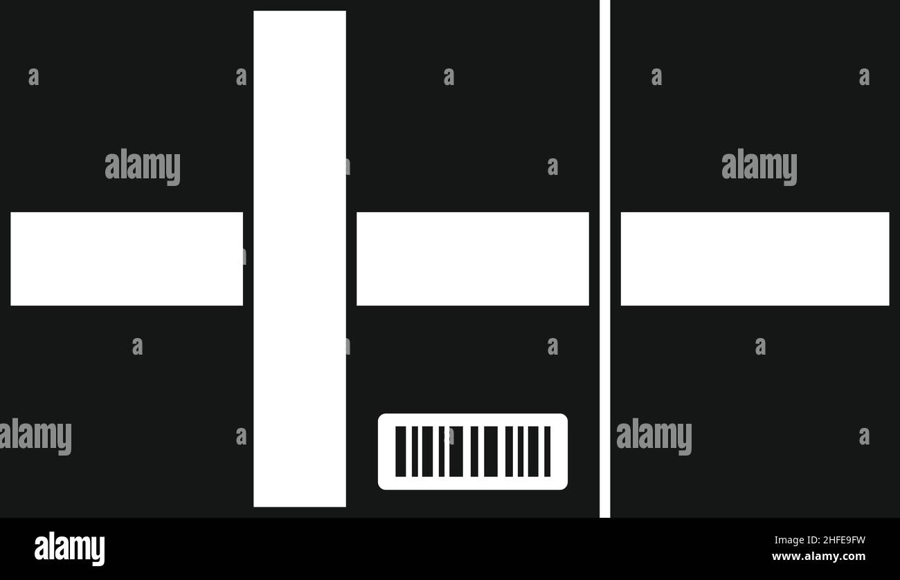 Container box icon simple vector. Delivery package. Empty parcel Stock ...