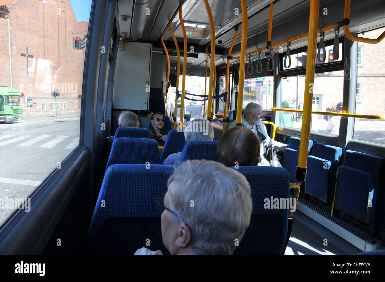 Copenhagen,Denmark, 18.June .2020./ Pulic bus service with social ...